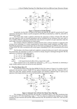 A Novel Flipflop Topology for High Speed and Area Efficient Logic Structure Design | PDF