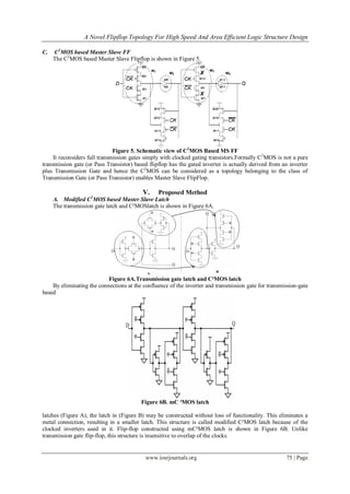 A Novel Flipflop Topology for High Speed and Area Efficient Logic Structure Design | PDF