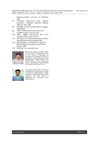 Design And Verification of AMBA APB Protocol | PDF