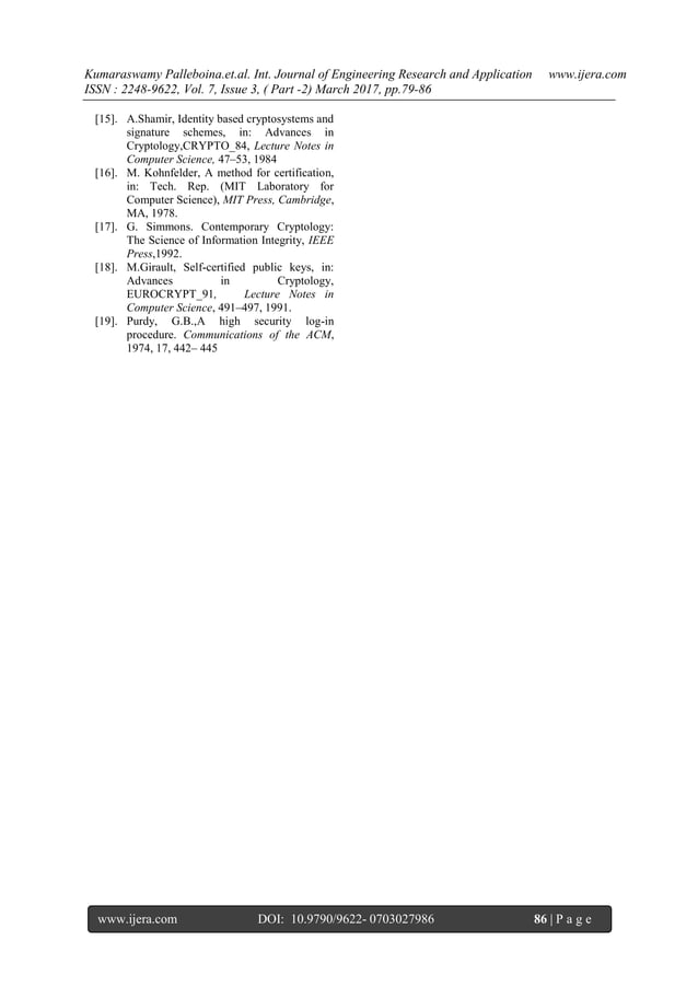 Empirical Study of a Key Authentication Scheme in Public Key Cryptography | PDF | Information ...