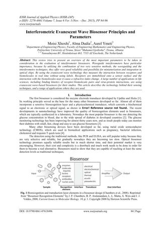 Interferometric Evanescent Wave Biosensor Principles and Parameters | PDF