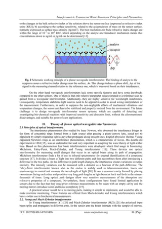 Interferometric Evanescent Wave Biosensor Principles and Parameters | PDF