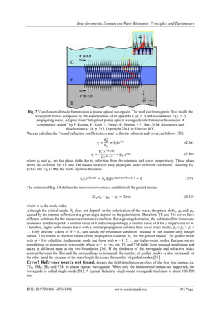 Interferometric Evanescent Wave Biosensor Principles and Parameters | PDF