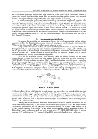 Bus Data Acquisition and Remote Monitoring System Using Gsm & Can | PDF