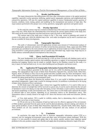 Topographic Information System as a Tool for Environmental Management, a Case of Part of Delta ...