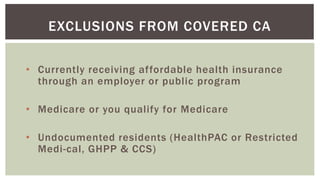 Health Insurance for Thalassemia and the Affordable Care Act | PPT
