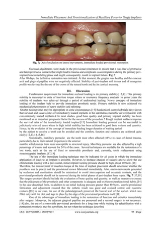 Immediate Placement and Provisionalization of Maxillary Posterior Single Implants | PDF | Dental ...