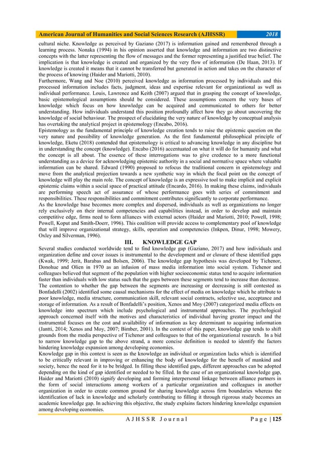 Knowledge Gap: The Magic behind Knowledge Expansion | PDF