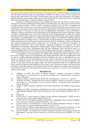 Errors and Disfigurations in Nigeria’s Census Data: Evidences and Implications | PDF