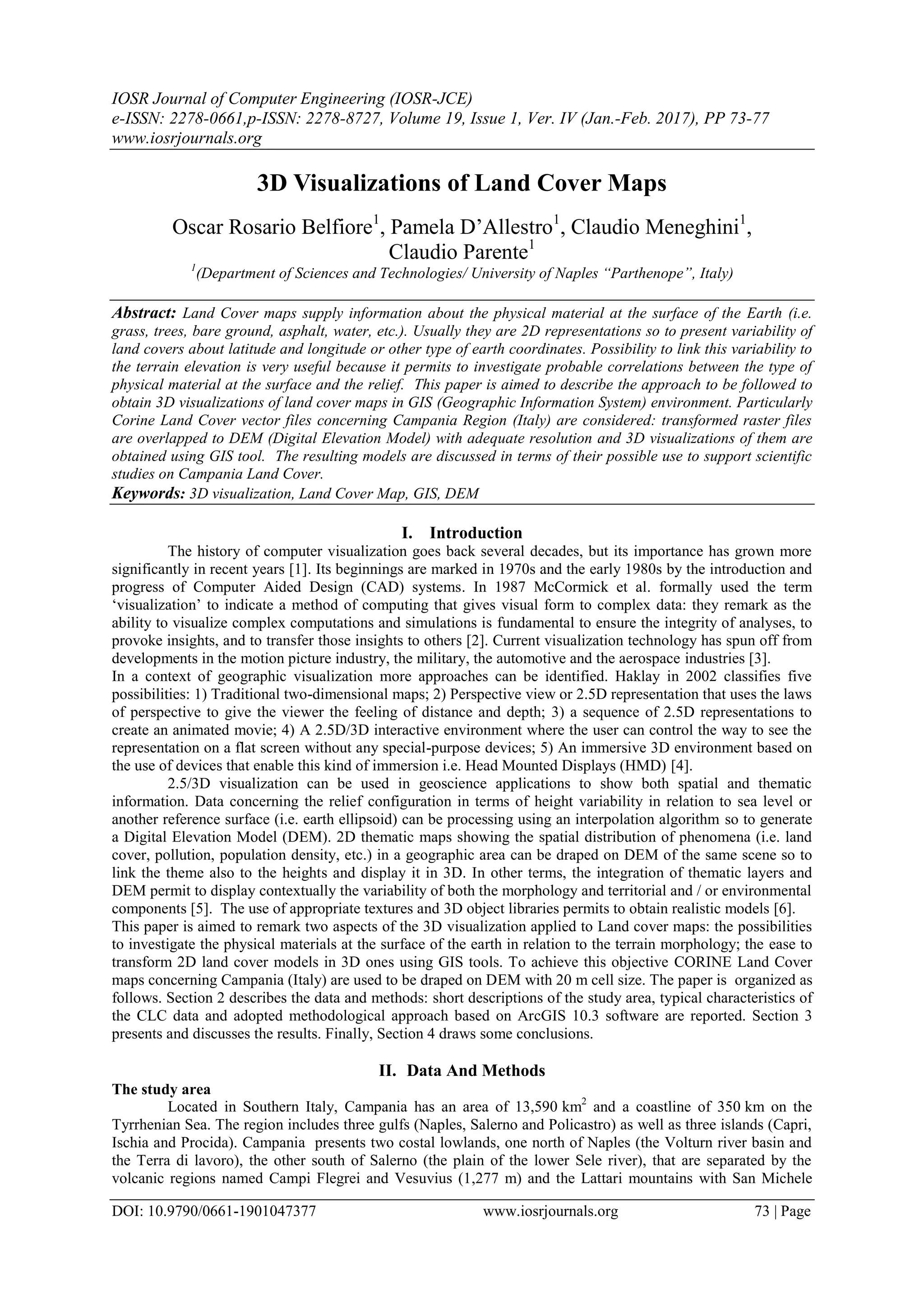 3D Visualizations of Land Cover Maps | PDF | 3-D Graphics | Computer Software and Applications