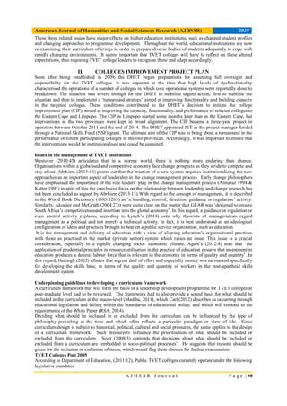 Reframing TVET colleges into 21st century Learning Organizations | PDF