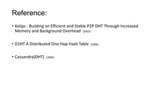 O(1) DHT | PPTX