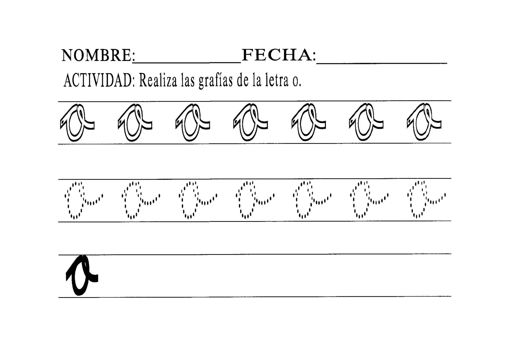 FICHAS DE LA VOCAL O | DOC