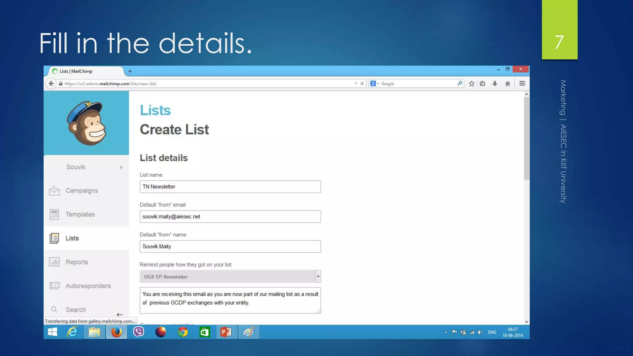 NEWSLETTER GUIDE How to use mailchimp | PPT