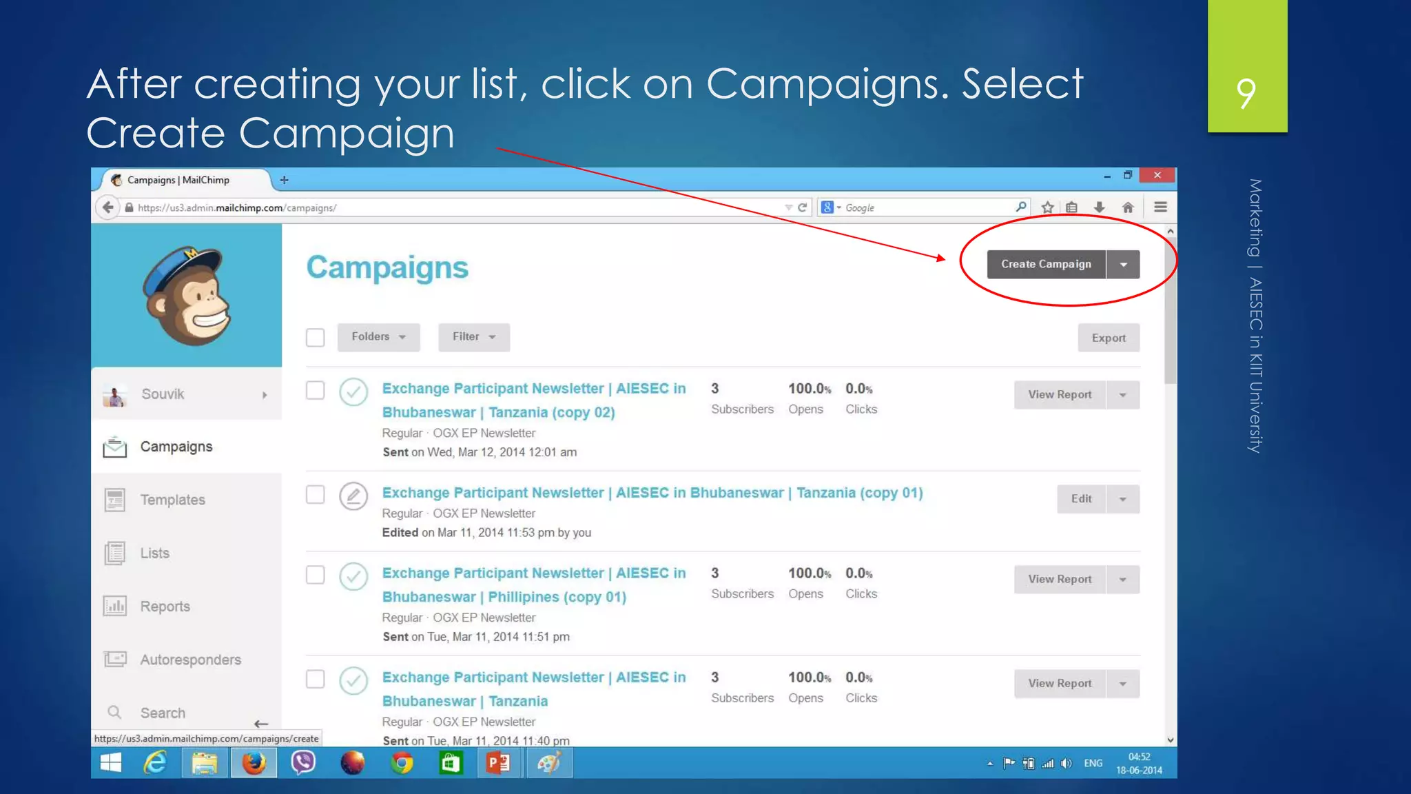 NEWSLETTER GUIDE How to use mailchimp | PPT