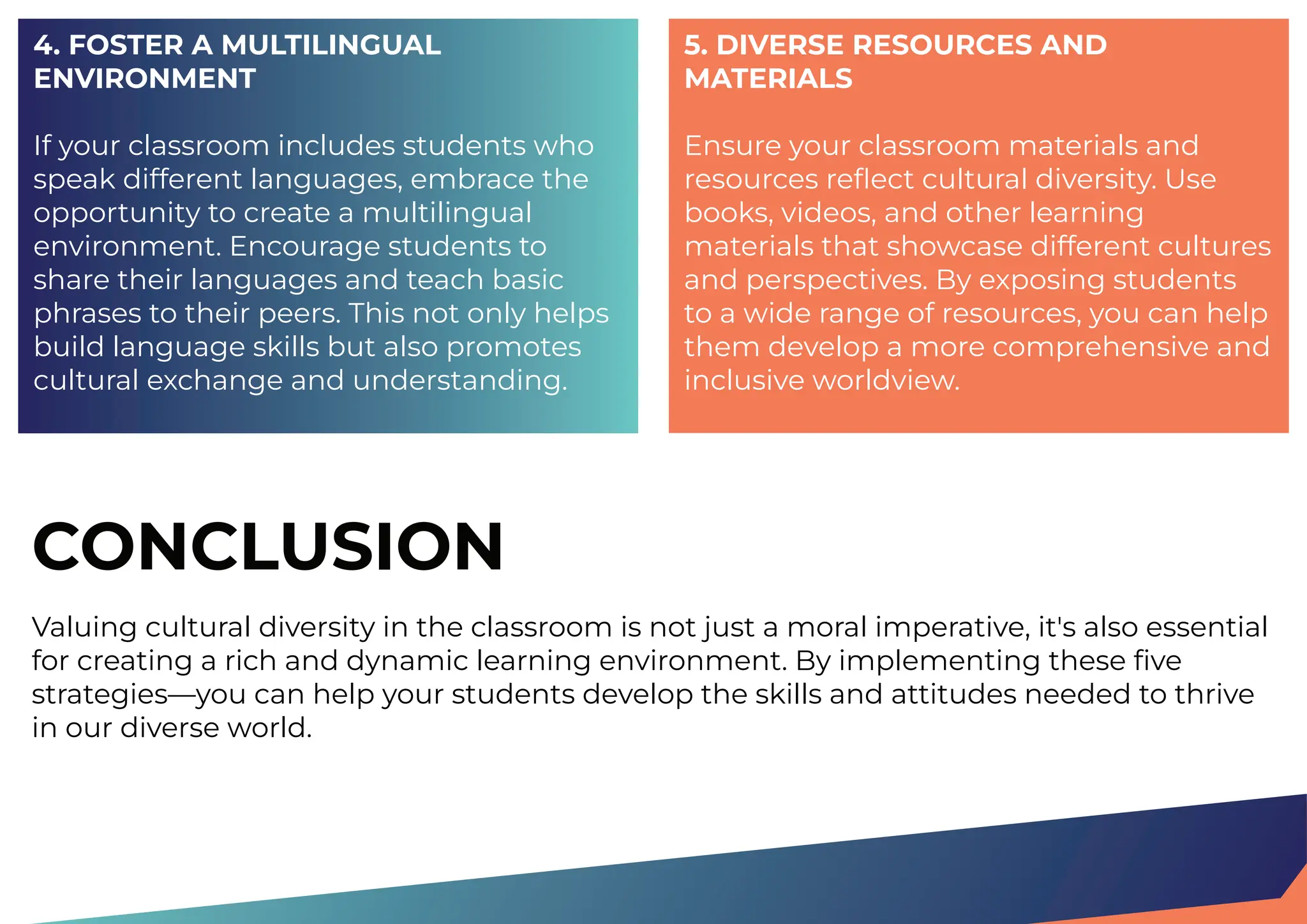 WAYS TO VALUE CULTURAL DIVERSITY IN THE CLASSROOM | PDF