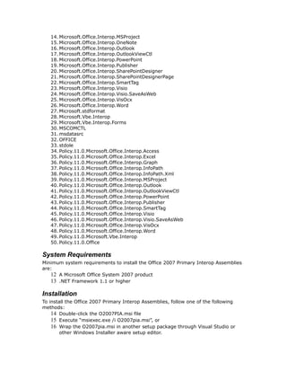 O2007pia readme | PDF