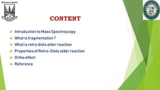 Retro diels alder reaction and ortho effect | PPTX | Chemistry | Science