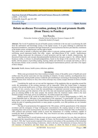 Debate on disease Prevention, prolong Life and promote Health (from ...