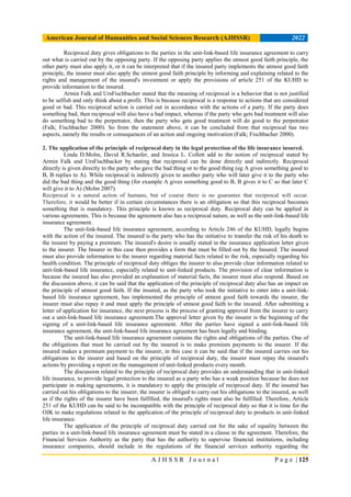 Reciprocal Duty Principle Implementation In Life Insurance | PDF