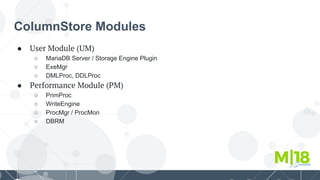 M|18 Understanding the Architecture of MariaDB ColumnStore | PPT