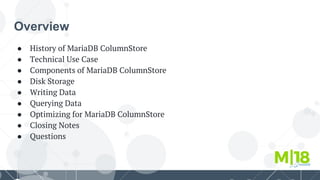 M|18 Understanding the Architecture of MariaDB ColumnStore | PPT