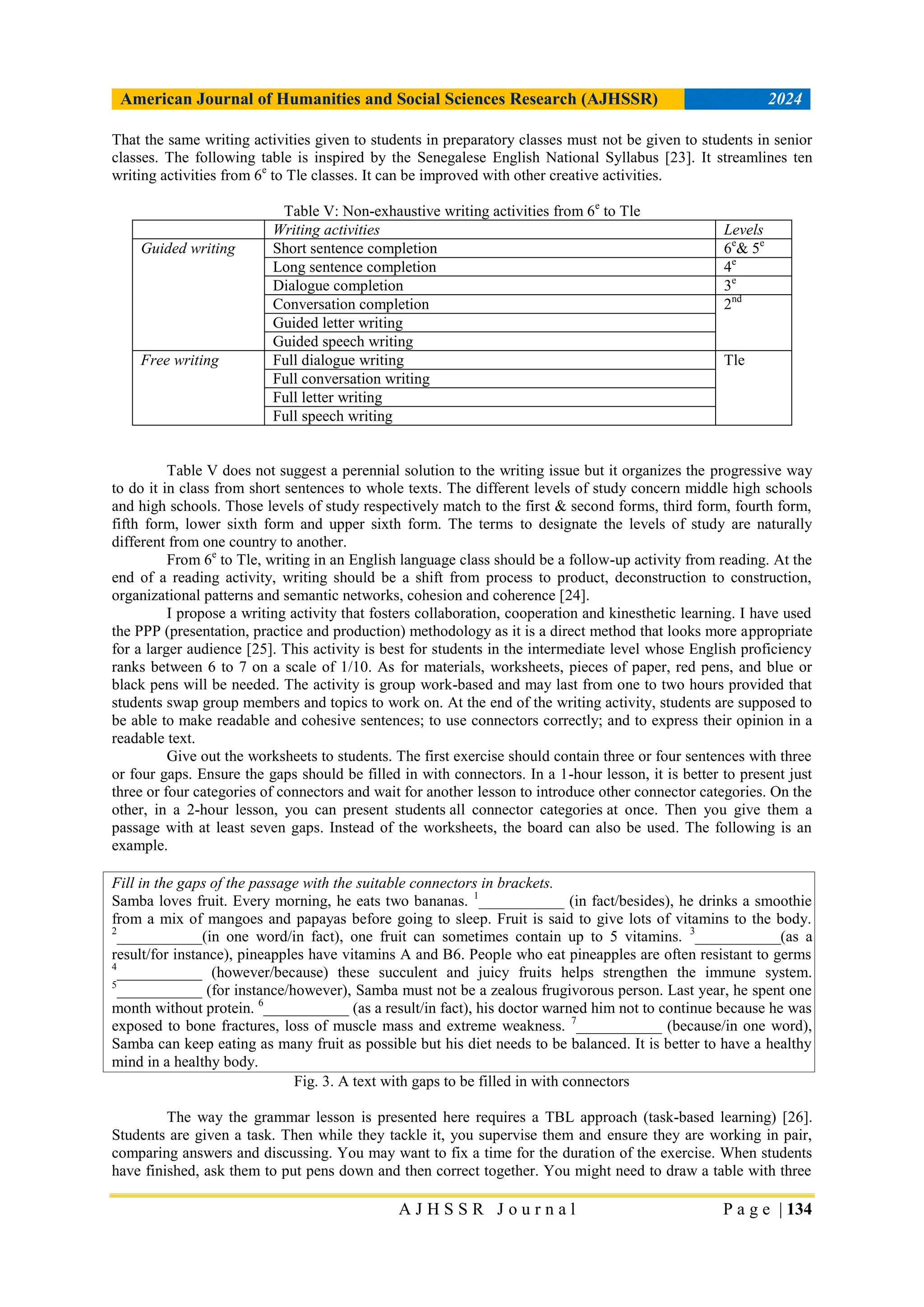 Creative Activities to Teach Writing Efficiently in Senegalese EFL ...