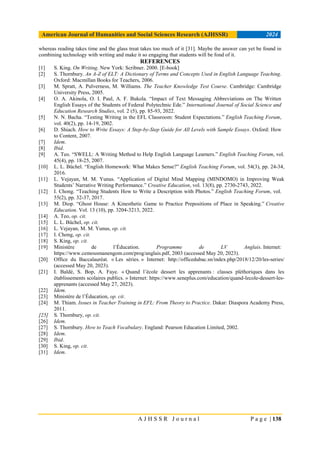 Creative Activities to Teach Writing Efficiently in Senegalese EFL ...