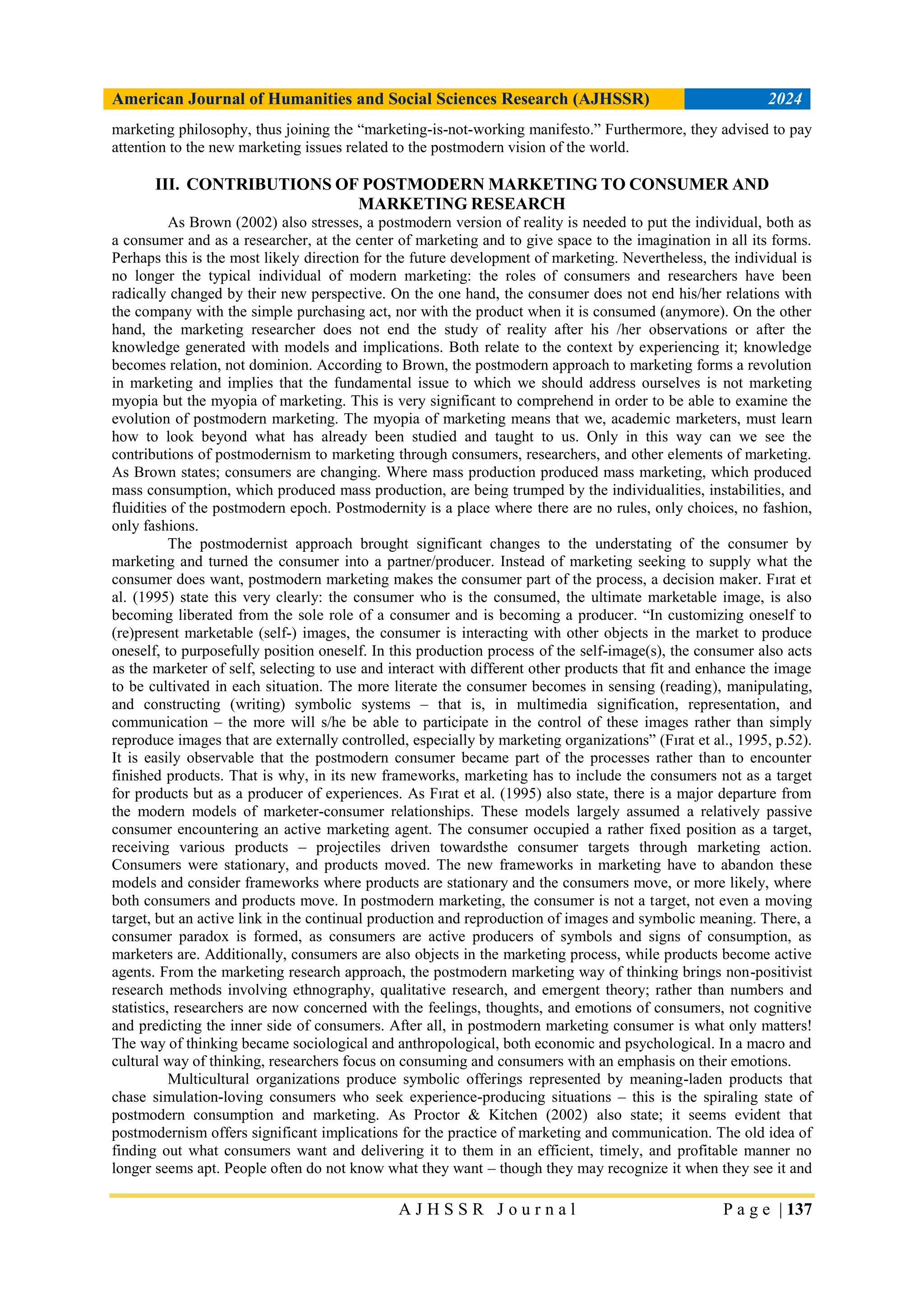 Postmodern Marketing and Its Impact on Traditional Marketing Approaches ...