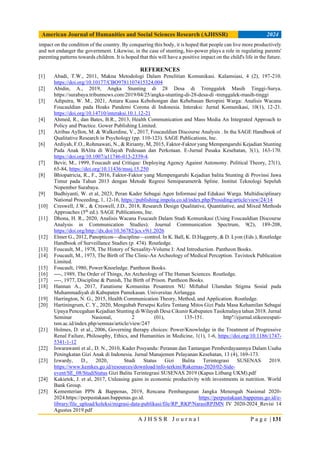 COMMUNICATION MODEL FOR STUNTING HEALTH AGENT IN KEDIRI DISTRICT, EAST ...