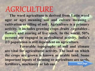 Programed instructional material: Agriculture | PPTX | Agriculture ...