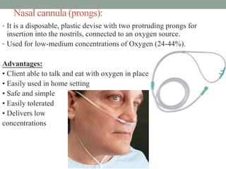 O2 administration, it types and nurses responsibilities | PPT