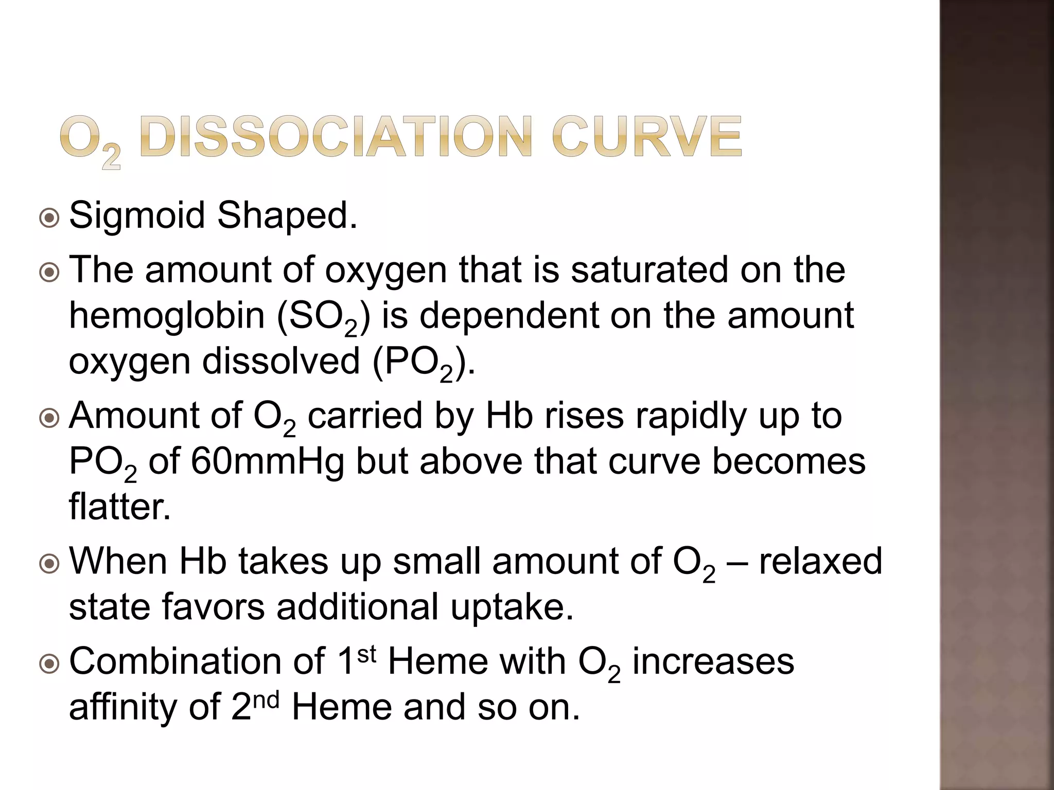 O2 and CO2 transport in blood and tissues | PPTX