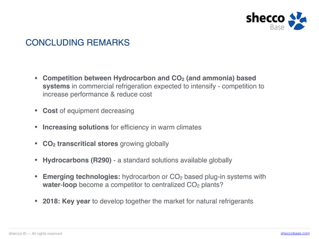 Global trends for natural refrigerants in commercial refrigeration | PPT