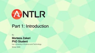 Antlr part1 introduction | PPTX