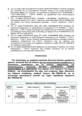 Γενικό Νοσοκομείο Κ.Υ. Καρύστου | PDF