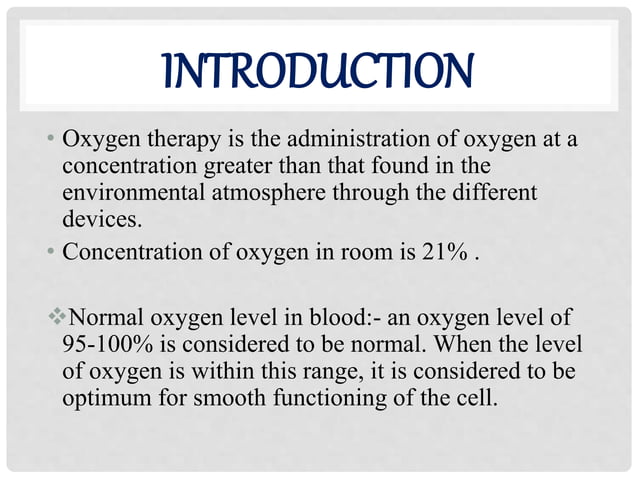 Oxygen inhalation for nursing care .pptx | Ear, Nose and Throat ...