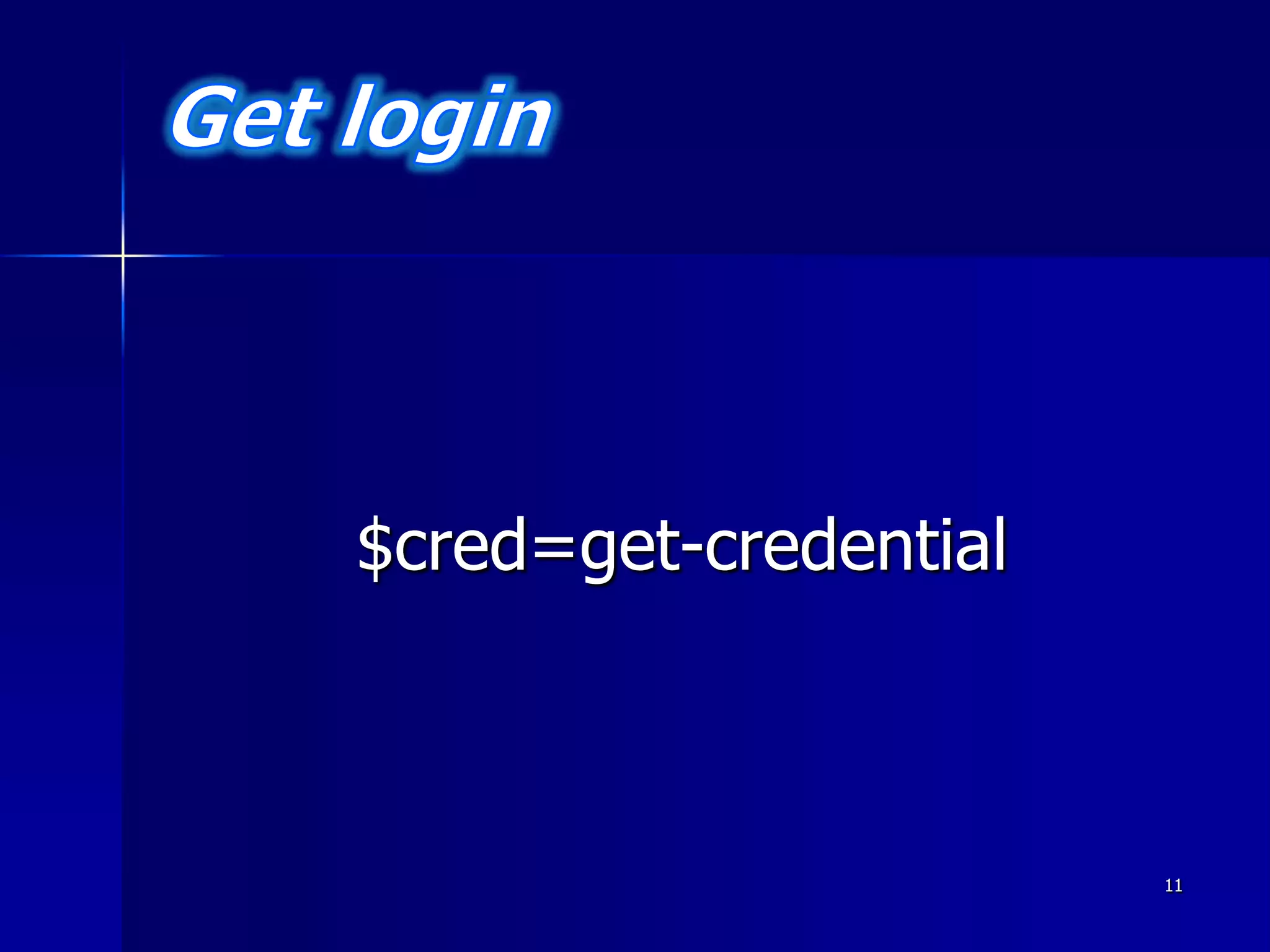 Getting Started with PowerShell for Office 365 | PPT