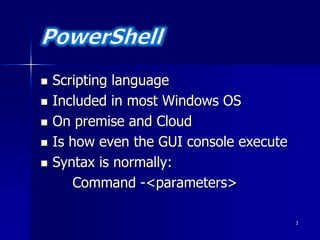 Getting Started with PowerShell for Office 365 | PPT