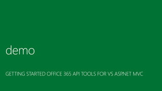Getting started with Office 365 APIs | PPT