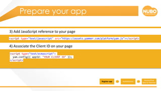 O365con14 - a developer jam with yammer | PDF