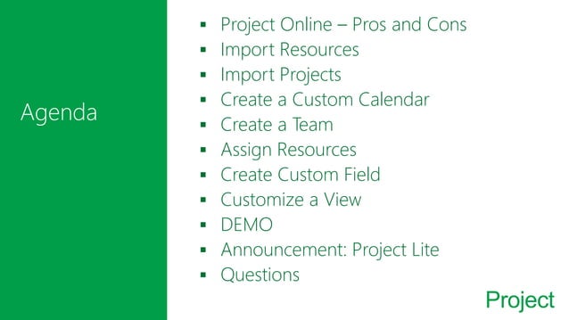 O365con14 - how to manage projects using project online | PDF ...