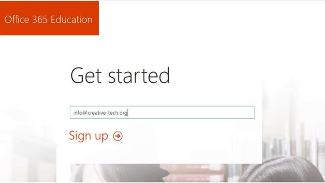 Microsoft Office 365 For Education signup | PPTX