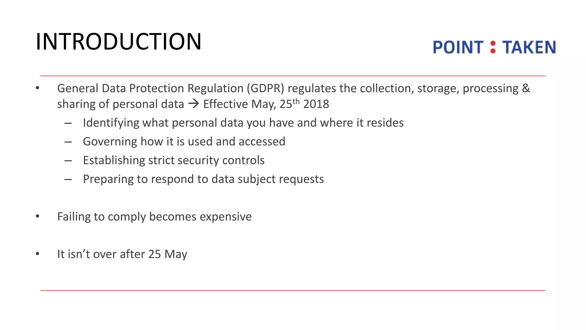 Office 365 GDPR Presentation | PPTX | Computing | Technology & Computing