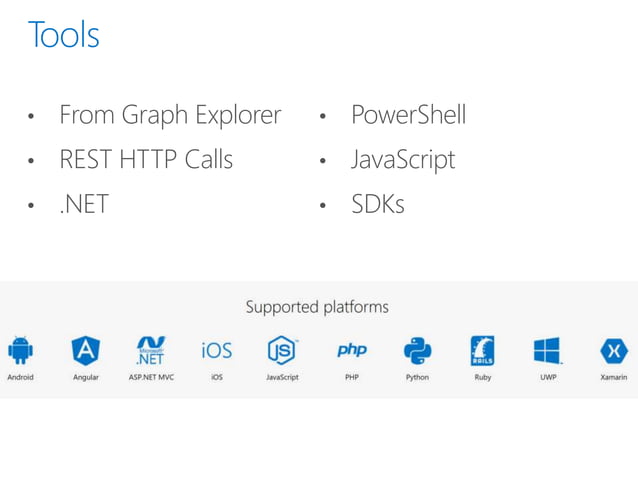 O365 Saturday MS Graph API | PPT