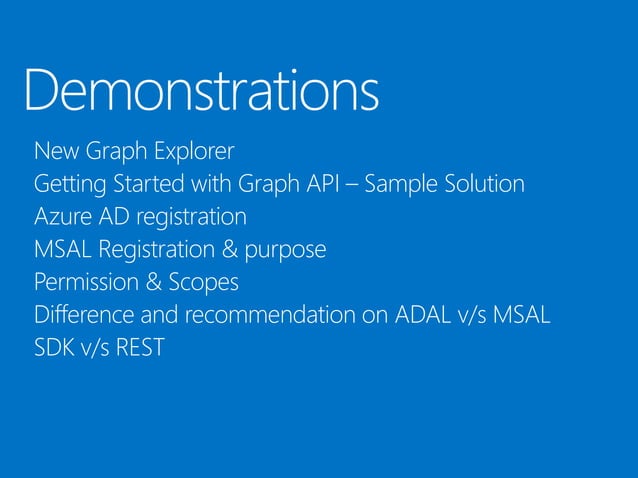 O365 Saturday MS Graph API | PPT