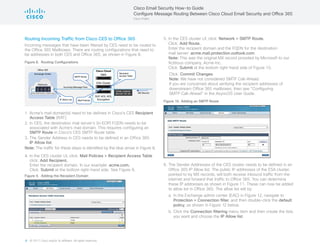 O365 to cisco cloud guide | PDF | Email | Internet