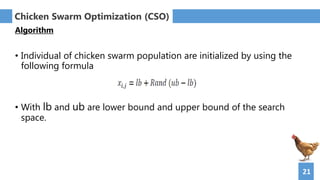 Chicken swarm optimization (CSO) | PDF
