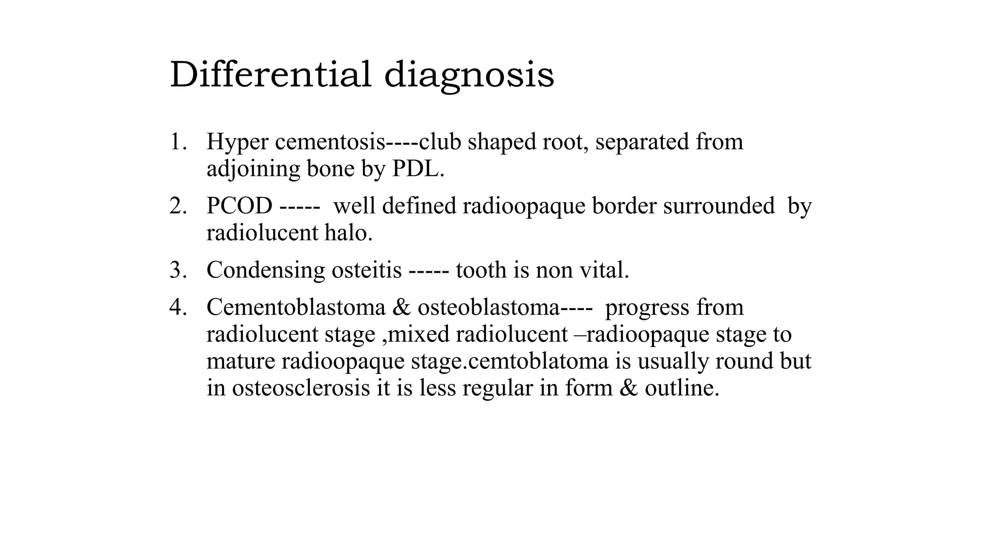 periapical radiopacities | PPTX