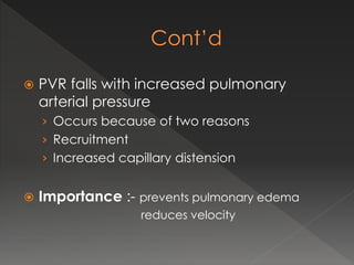 Pulmonary circulation | PPTX